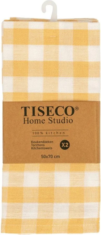 Bavlněné utěrky v sadě 2 ks 50x70 cm Gingham – Tiseco Home Studio
