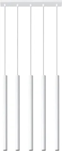 Lustr SOLLUX Pastelo 5 G9 5x12W bez zdroje SL.0468 bílá