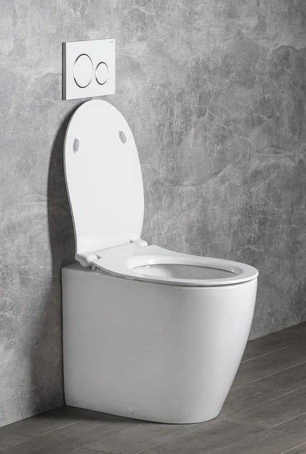 Isvea Isvea, SENTIMENTI WC mísa stojící, Rimless, 36x55cm spodní/zadní odpad, bílá, 10SM10004SV