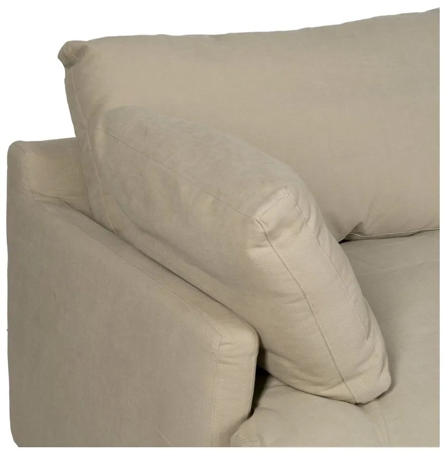 Béžová lněná pohovka 212 cm – Ixia