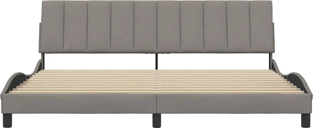 Rám postele bez matrace Hanko taupe 200 x 200 cm textil 3310416