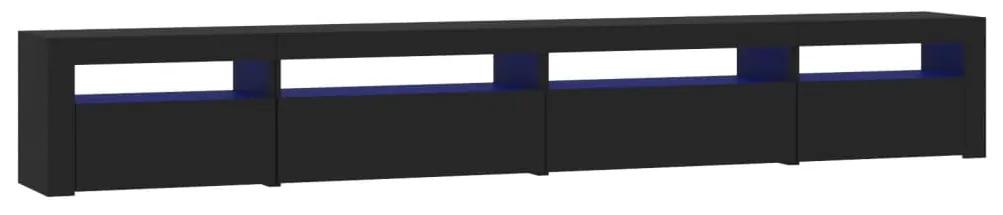 vidaXL TV skříňka s LED osvětlením černá 270 x 35 x 40 cm