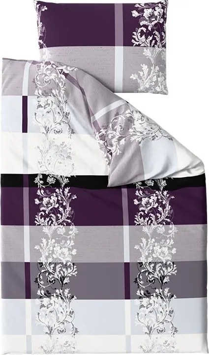 Polybavlněné povlečení LUXURY fialové Rozměr povlečení: 70 x 90 cm | 140 x 220 cm