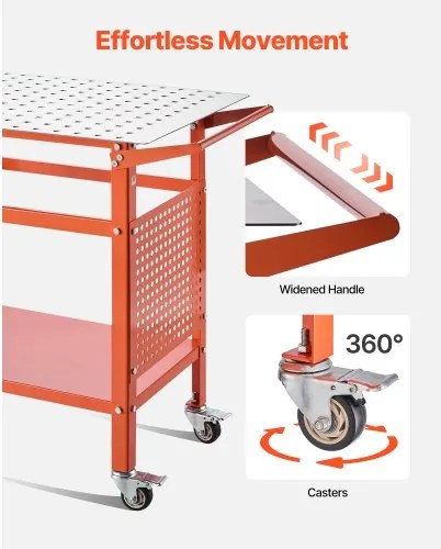 Svařovací stůl 101,6 × 61 cm svářečský pracovní stůl se statickou hmotností 362,9 kg