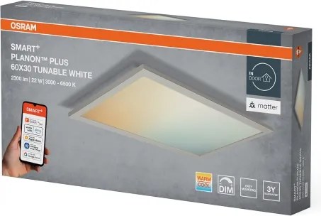 Osram - LED Stmívatelné stropní svítidlo SMART+ PLANON LED/22W/230V Wi-Fi