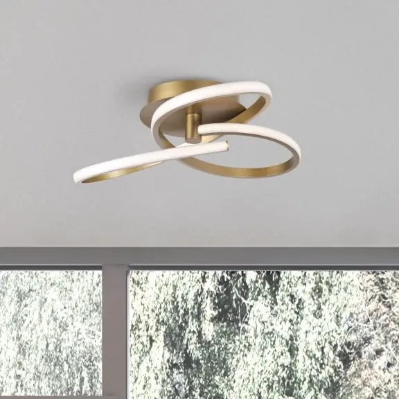 LED stropní svítidlo Fusion 51 zlaté