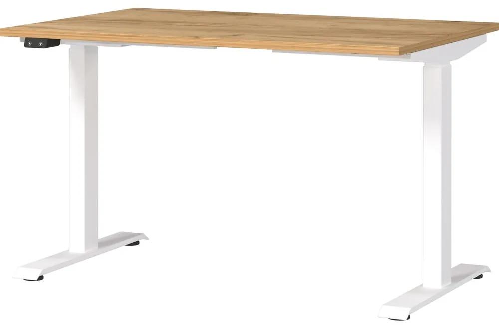 Pracovní stůl s elektricky nastavitelnou výškou s deskou v dekoru dubu 80x120 cm Jet – Germania