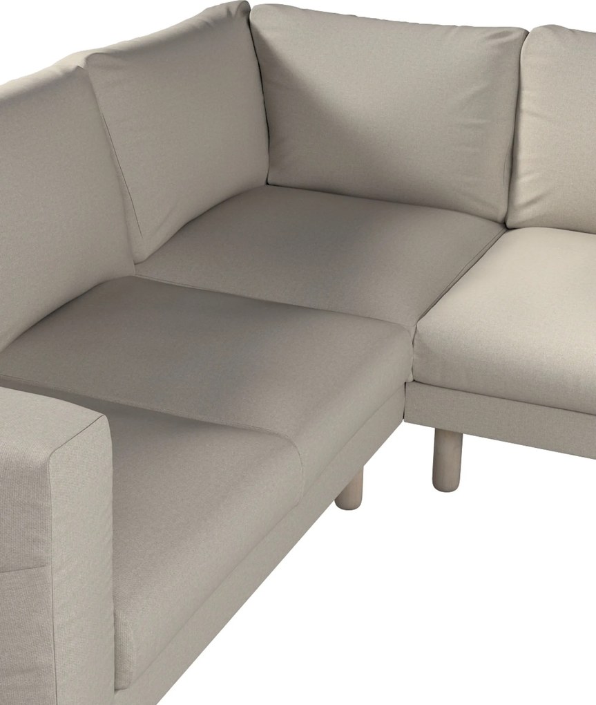 Potah na pohovku IKEA Norsborg rohová 4-místná barva šedá látka pletený vzor