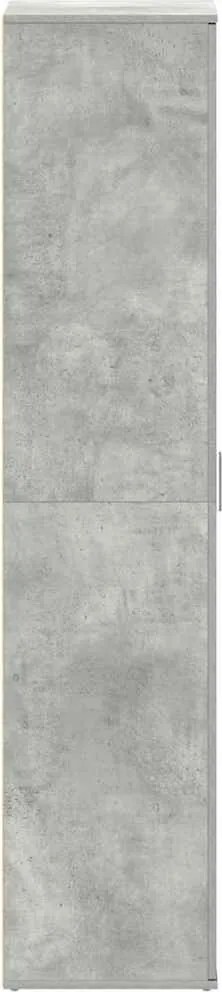 Skříň na obuv 80 x 39 x 178 cm Kompozitní dřevo Betonově šedá 3333869