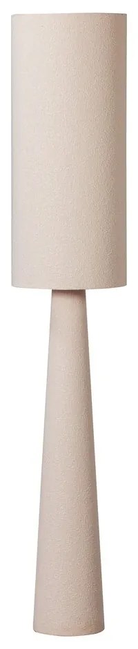 Béžová stojací lampa s textilním stínidlem (výška 187 cm) Loft – WOOOD