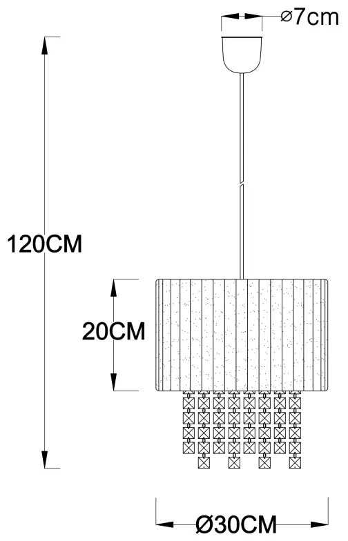 GLOBO PYRA 15099 Závěsné svítidlo