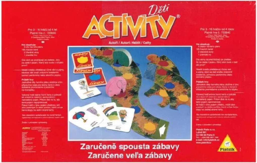 PIATNIK Hra ACTIVITY Děti *SPOLEČENSKÉ HRY* pi7338