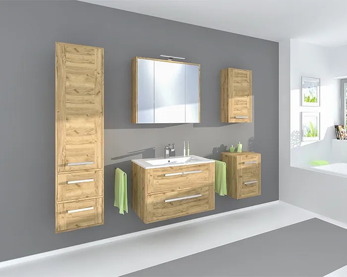 A-Interiéry Koupelnová skříňka s keramickým umyvadlem Venezia 80 - venezia 80