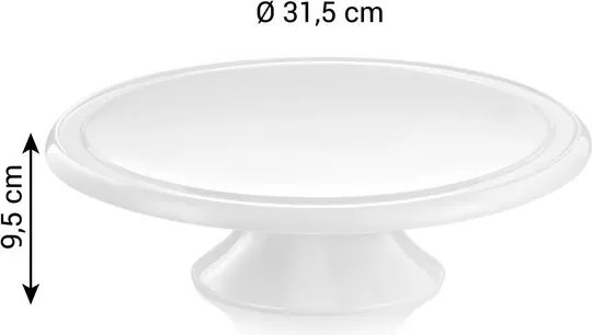 TESCOMA Servírovací podnos na dort DELÍCIA ø 31 cm, porcelánový
