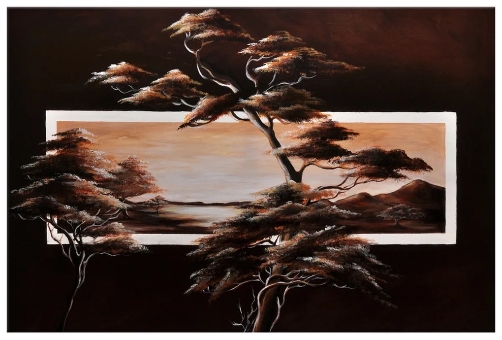 Gario Ručně malovaný obraz Africká země Rozměry: 70 x 100 cm