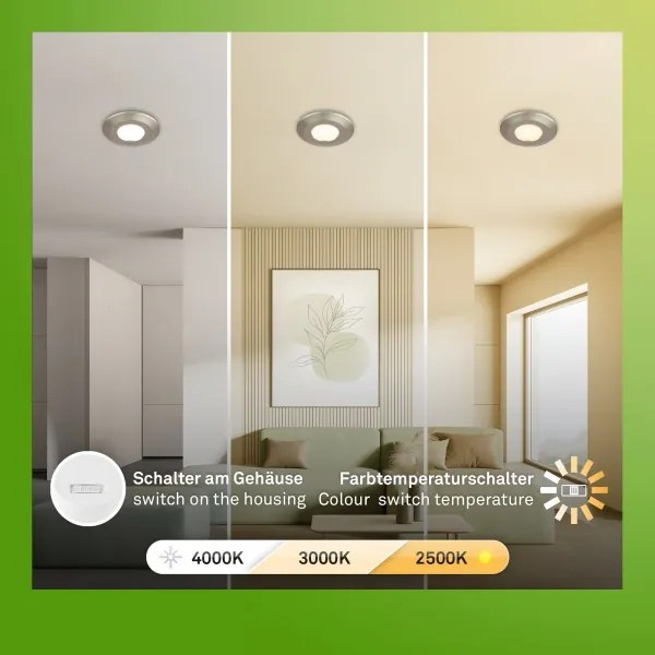 Briloner 7589032-SADA 3xLED Stm koup podh svíti KLIRA LED/4,9W/230V IP44 chrom