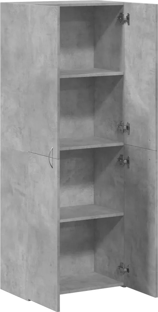 Kartotéka betonově šedá 60 x 32 x 153 cm kompozitní dřevo 3276647