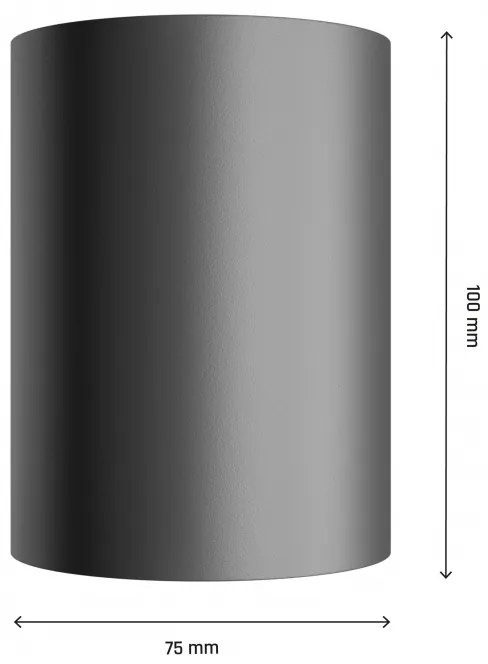 Stropní světlo do koupelny ORBITO LED 10W 4000K IP44 černé