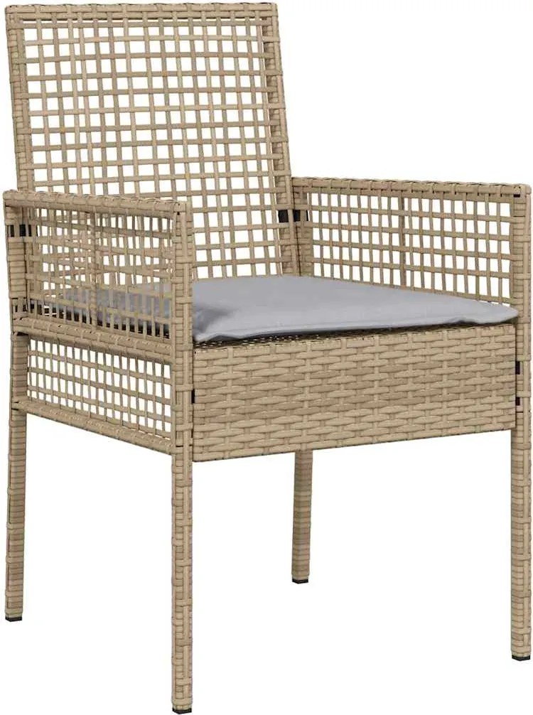 Zahradní bistro set 3 ks Béžová polyratan 3334965