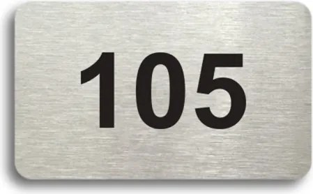 ACCEPT Číslo na dveře - typ 04 (50x30mm) - bílá tabulka - barevný tisk