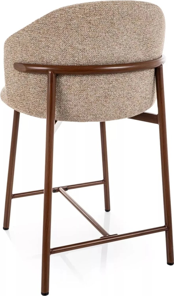 Barová židle Osaka H-2 béžová/ořech