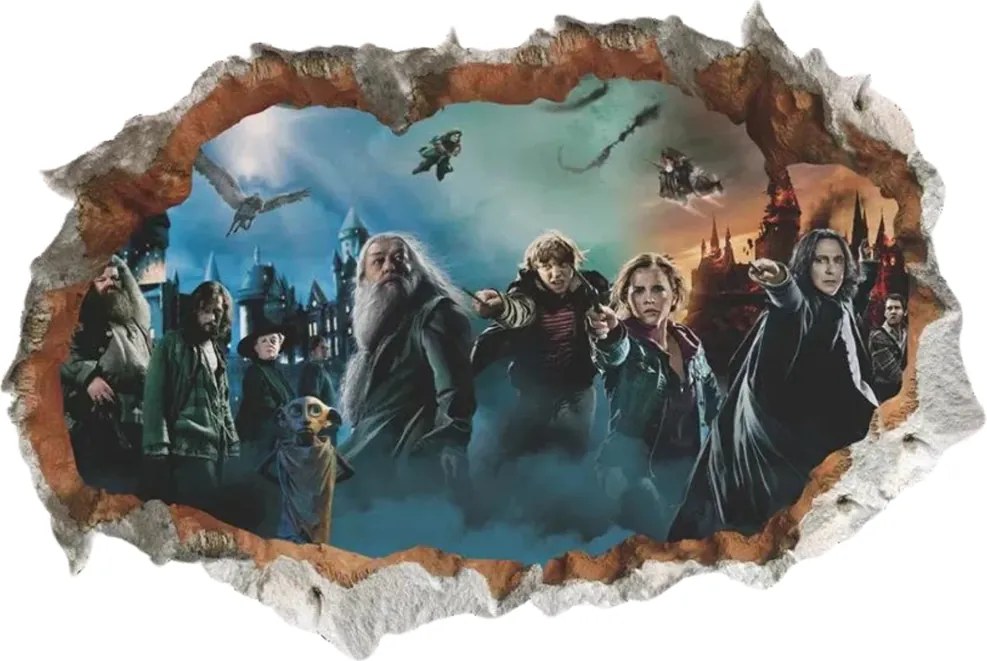 Samolepka na zeď - "Harry Potter" 50x70 cm
