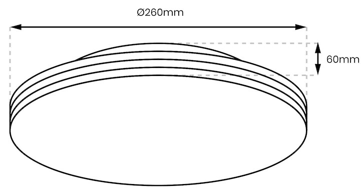 Stropní LED svítidlo Bever, 1x LED 10w, 4000k, g