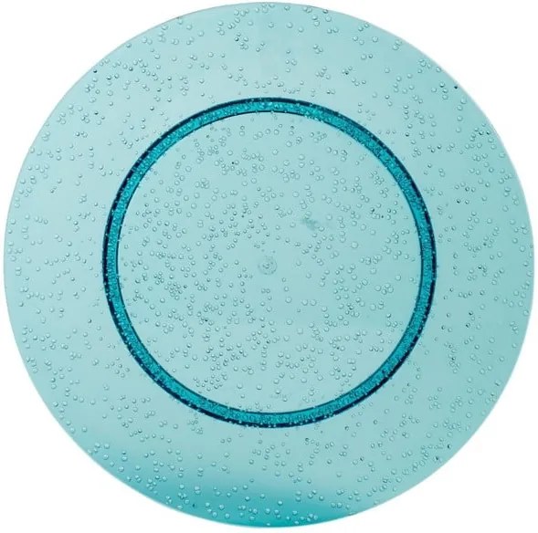 Modrý plastový talíř Navigate Bubble
