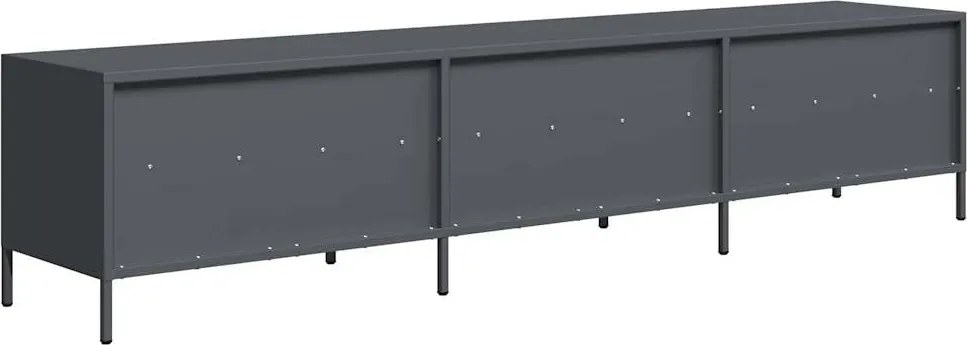 TV skříňka antracitová 202x39x43,5 cm ocel válcovaná za studena 3307157