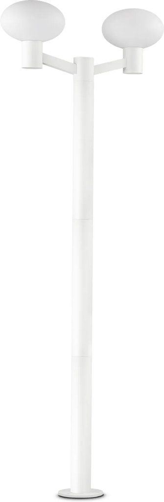 Exteriérové ​​stojanové svítidlo Ideal lux 136158 Armonia PT2 BIANCO 2xE27 60W bílá IP44 Sloupkové osvětlení