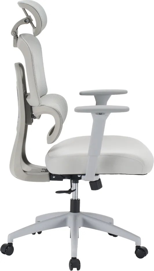 Ergonomická kancelářská židle NEONIT - šedá síťovina / nosnost 150 kg