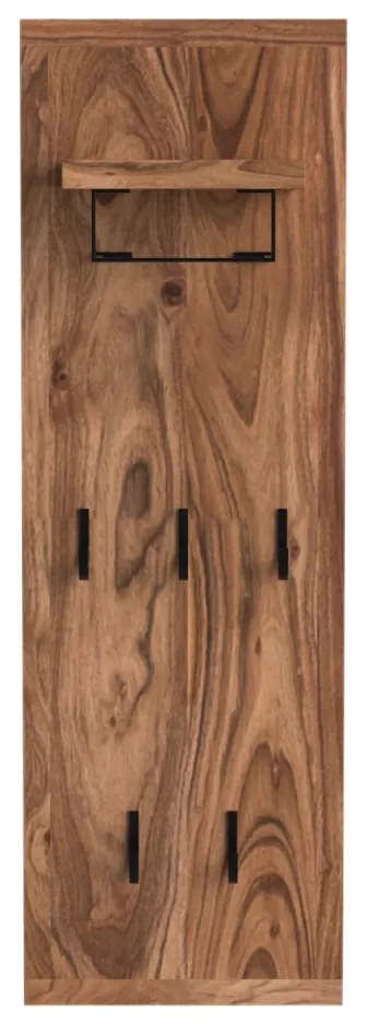 furniture-nabytek.cz - Masivní šatní panel Sidora light z akáciového dřeva, lakovaný, hnědý