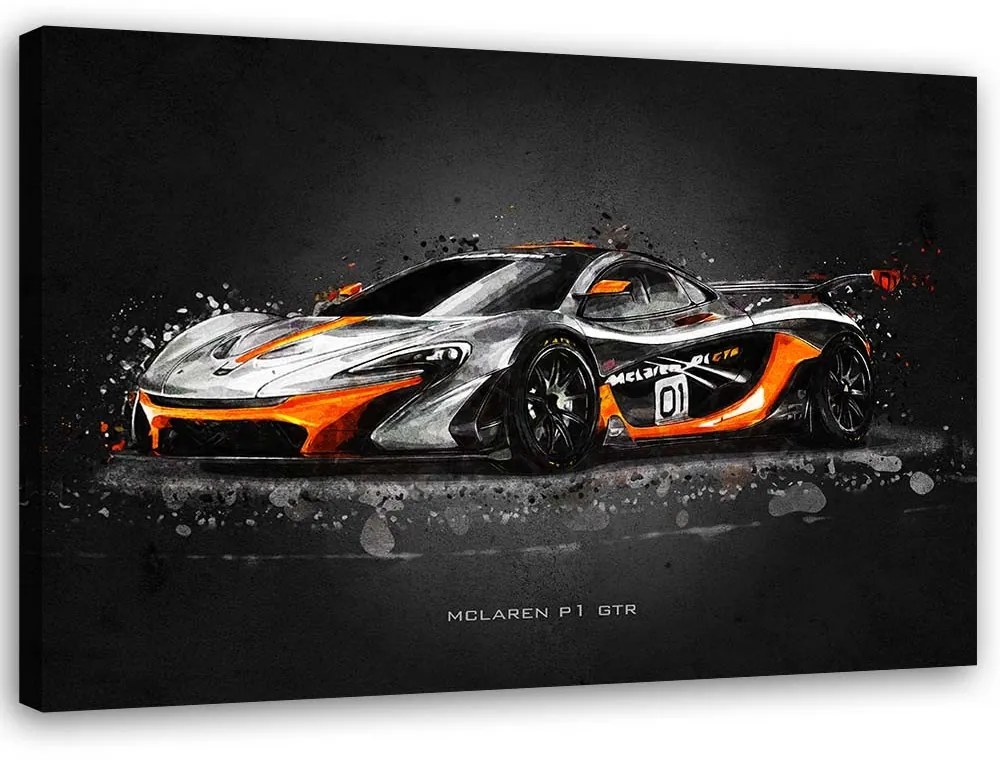 Gario Obraz na plátně Mclaren P1 GTR - Gab Fernando Rozměry: 60 x 40 cm