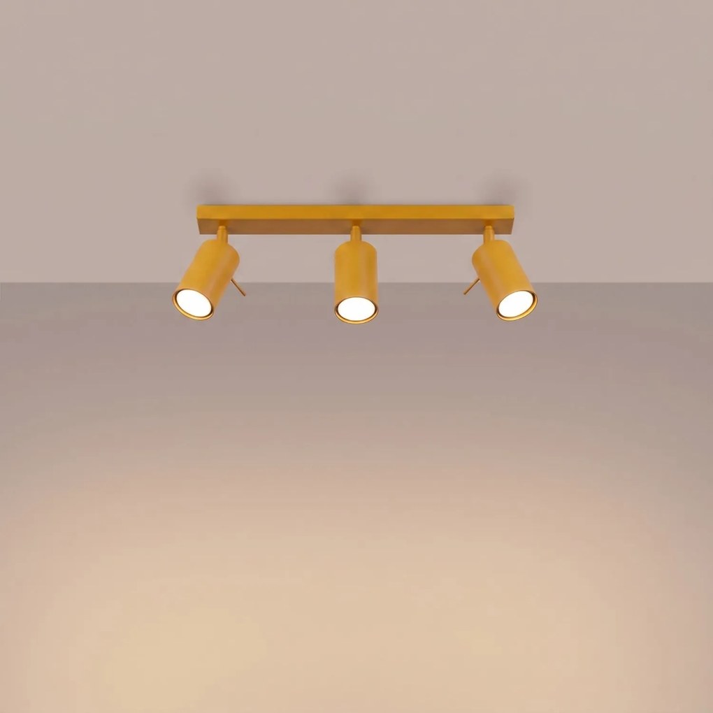 Sollux Lighting Stropní svítidlo RING 3L žluté