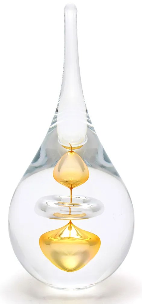 Skleněné těžítko - dekor 08, Zlatý topaz, 20 cm | České sklo od Artcristal Bohemia