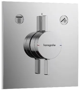 Hansgrohe DuoTurn E - Baterie pod omítku, pro 2 spotřebiče, chrom 75417000