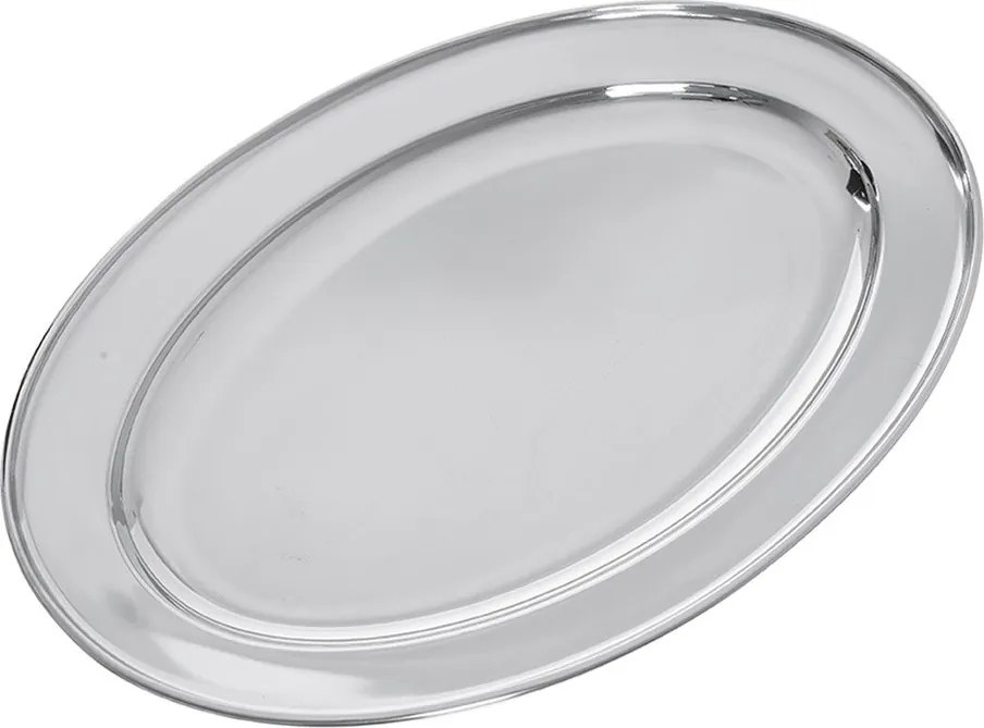 Servírovací tác z nerezové oceli 20,5x30 cm – Orion