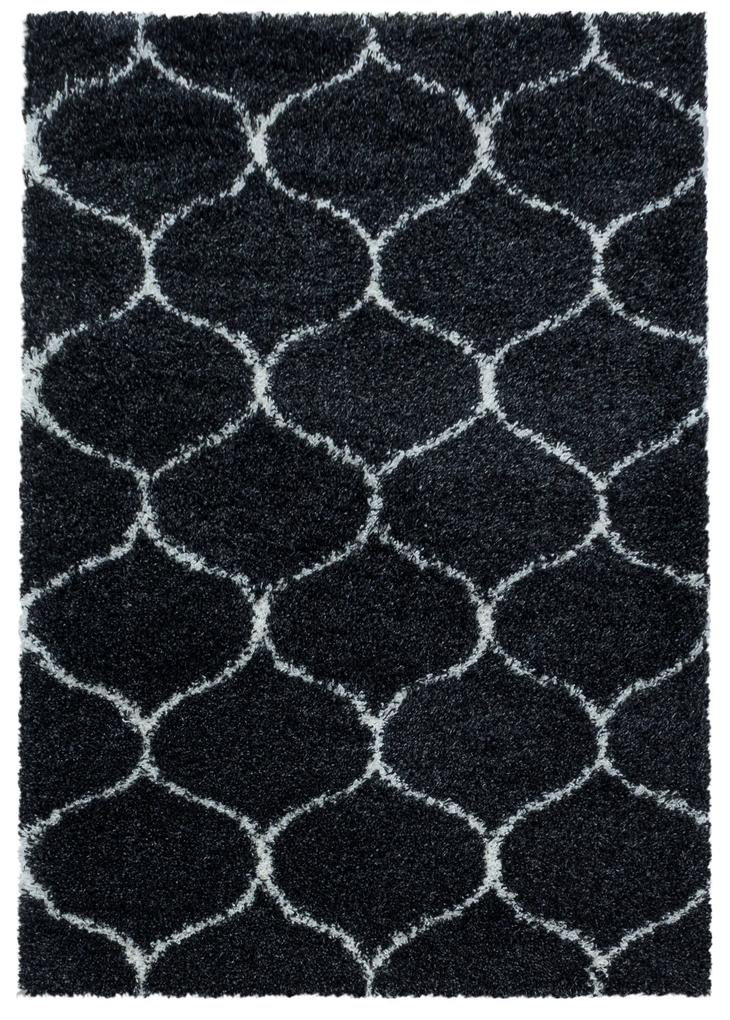 Ayyildiz Kusový koberec SALSA 3201, Antracitová Rozměr koberce: 160 x 230 cm