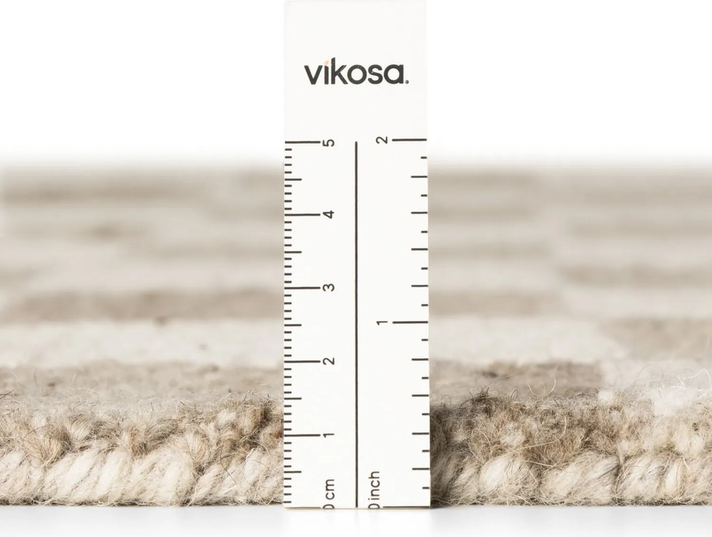 Vikosa, Kusový koberec Vikosa Boho 106279 Natural Cream Brown, 200x300, hnědá, ložnice
