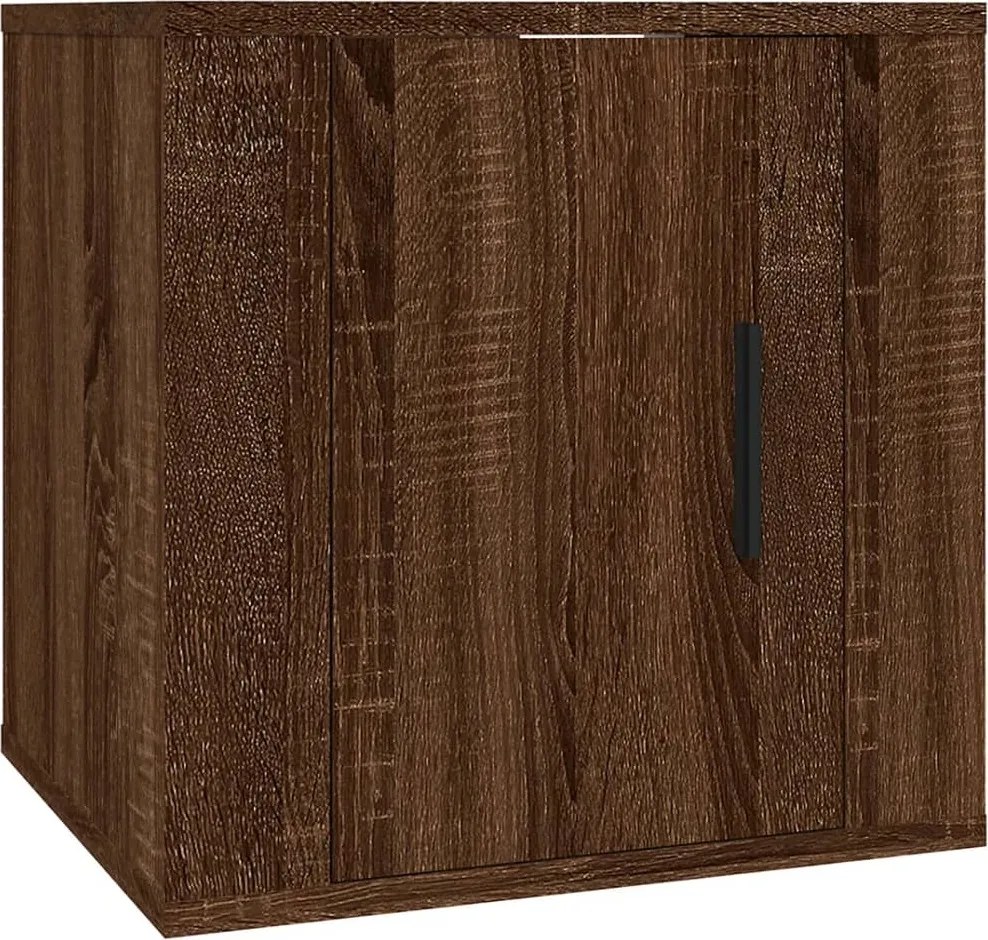 vidaXL Nástěnné TV skříňky 2 ks 40 x 34,5 x 40 cm [816643] Barva: hnědý dub