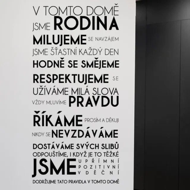 Samolepka V tomto domě