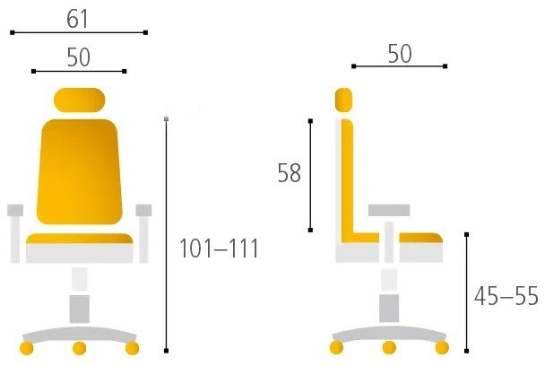 Office Pro Kancelářská židle Calypso XL BP Barva opěráku: 13A11 červená
