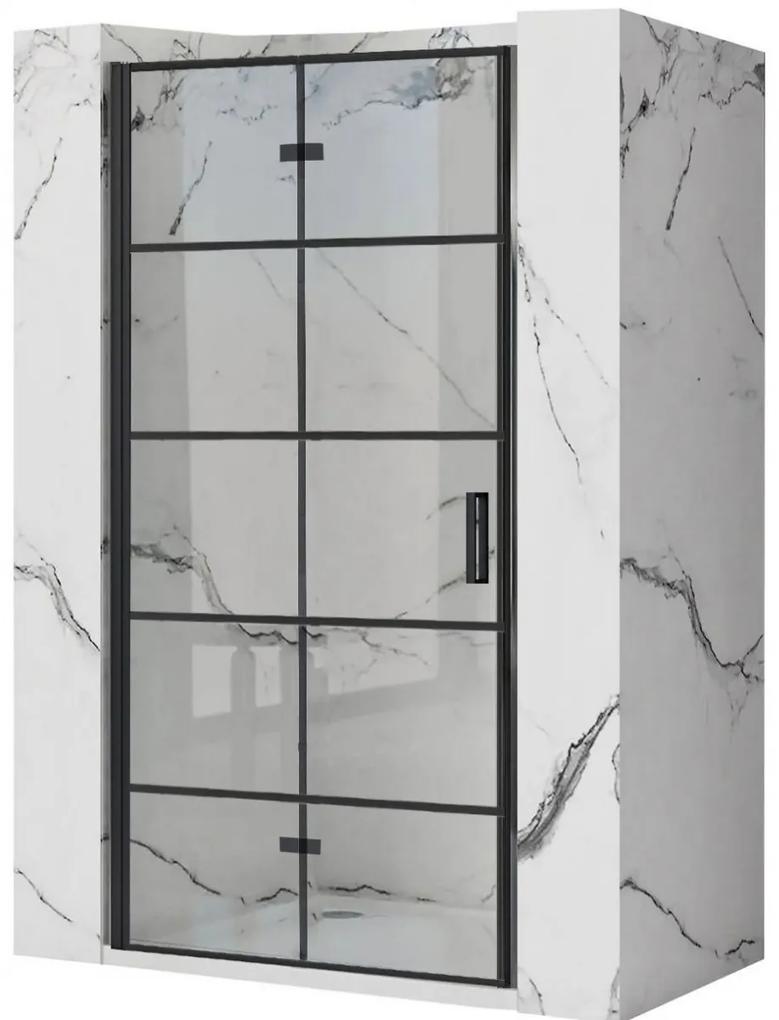 Rea - MOLIER skládací sprchové dveře 80x190cm, černá, REA-K8537