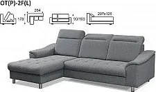 CZ Nábytkář - Kasvo Sedací souprava GRENOBLE OT-2F | Orientace: levá,Varianta: Salvador 14