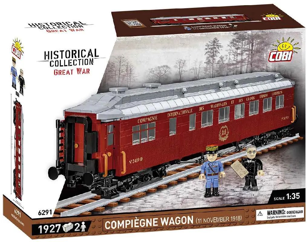 Cobi 6291 francouzský osobní železniční vůz compiègne wagon 1918