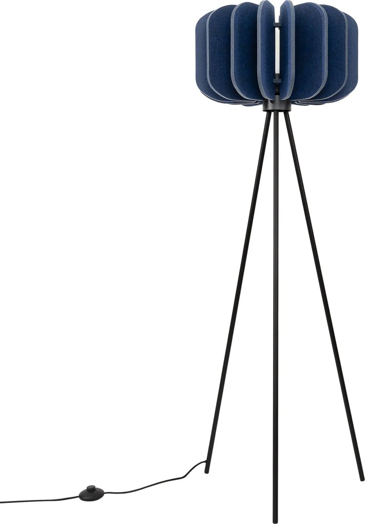 Sollux Lighting Stojací lampa MULA 45 tmavě modrá
