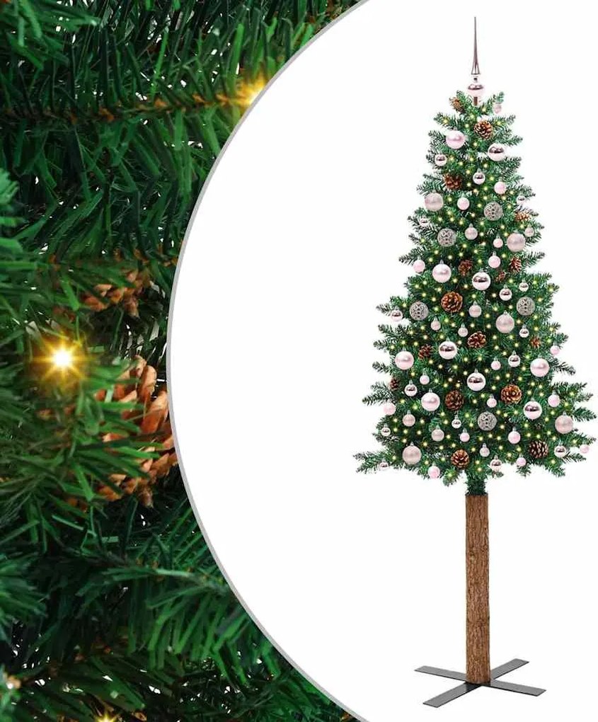 Úzký vánoční stromeček Zelená 210 cm 3394879