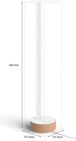 Philips - LED RGBW Stmívatelná stolní lampa Hue SIGNE LED/11,8W/230V 2000-6500K