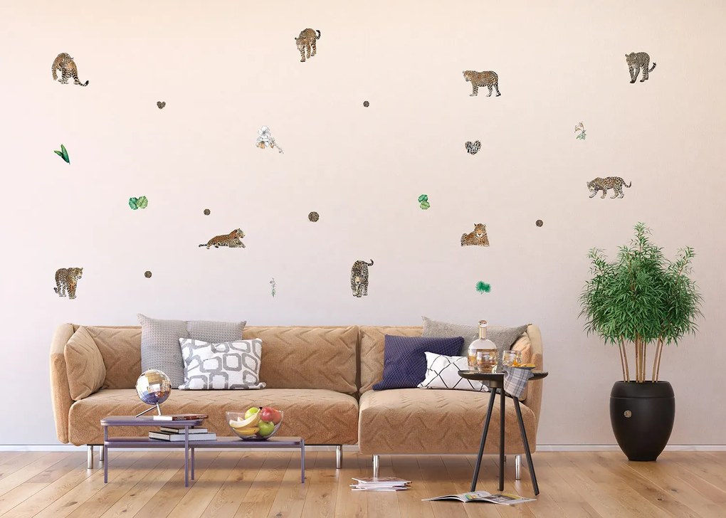Samolepka na zeď Safari Leopardi | 42.5 x 65 cm | DSM3463