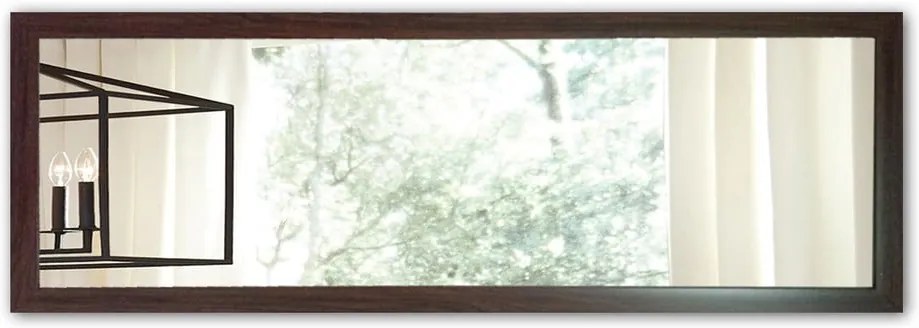 Nástěnné zrcadlo s hnědým rámem Oyo Concept, 105 x 40 cm